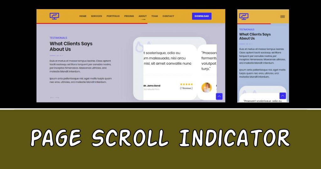 Create Page Scroll Indicator in 2 simple steps - Youths Forum